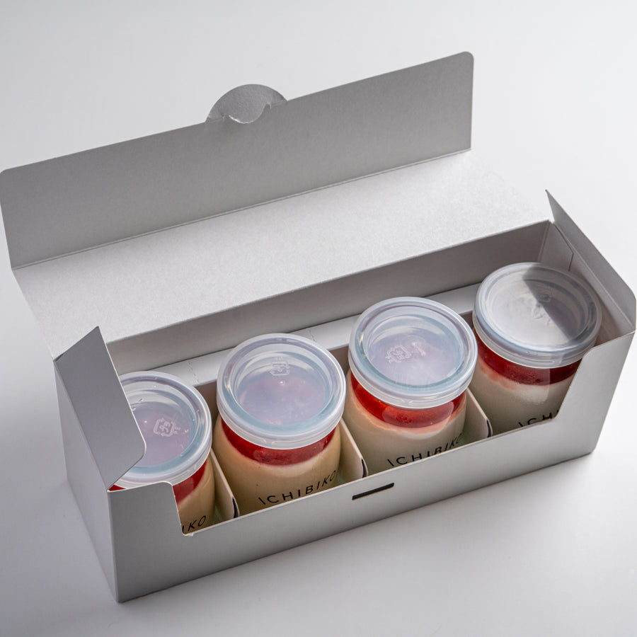 ミガキいちごのプリン&ミガキいちごのパンナコッタ 各2個入りBOX