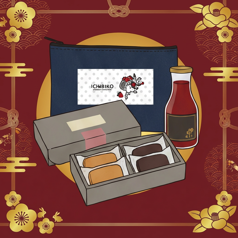 ICHIBIKOデニムポーチ&いちびこおすすめセット